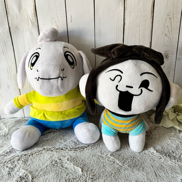 Undertale | Toys | Hp Set Of 2 Undertale Plushies Asriel Temmie | Poshmark